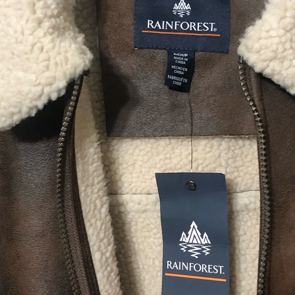 RAINFOREST | Jackets & Coats | Rainforest Nubuck Sherpa Lined Jacket ...